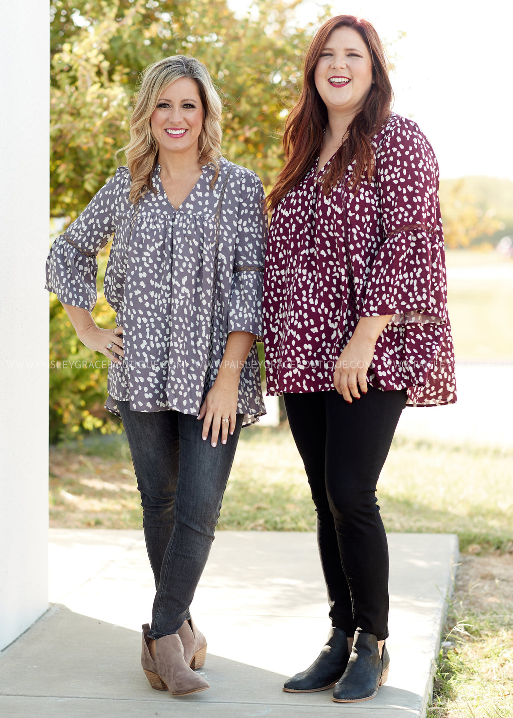 Melina Top- 2 Colors.* FINAL SALE * – Paisley Grace Boutique